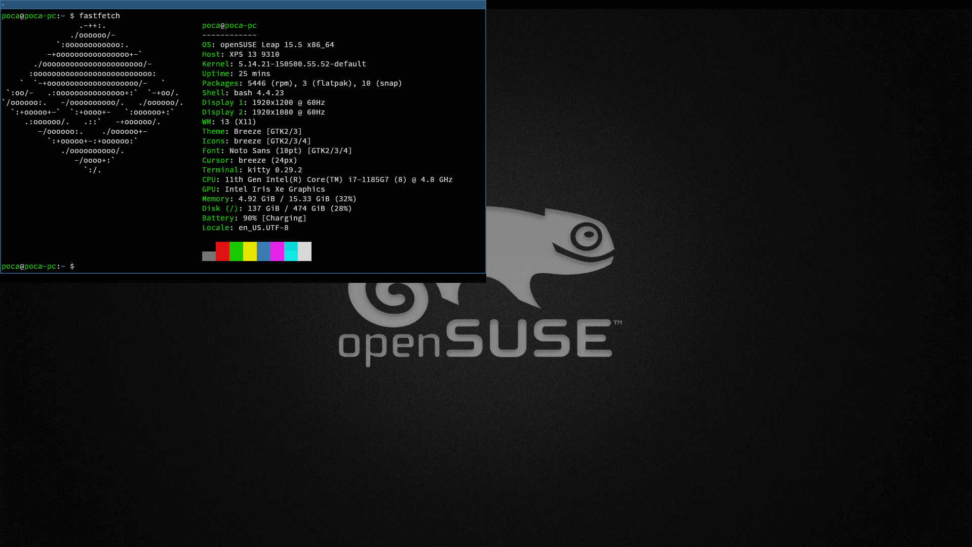 Découverte d'openSUSE, avis et patches | Androz2091's Blog